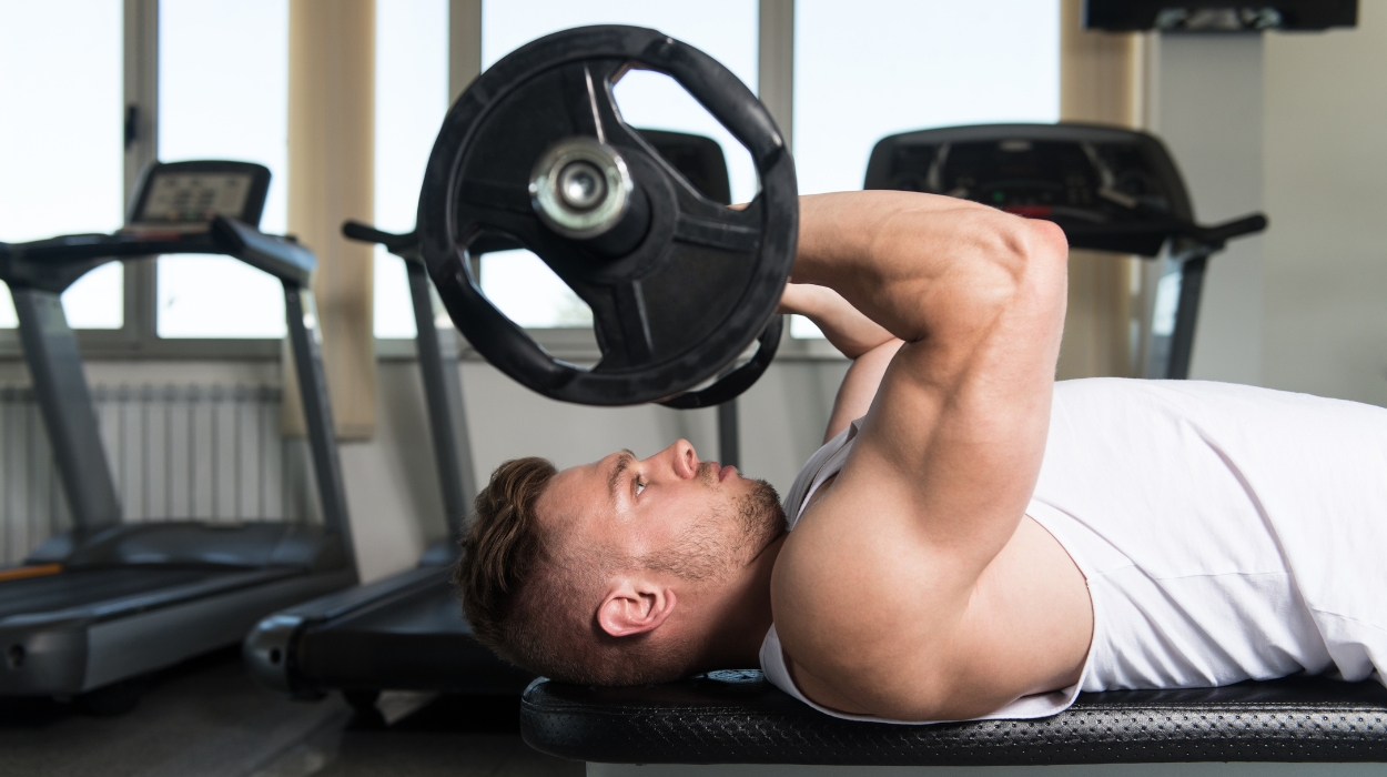 Barbell Lying Triceps Extension Video Exercise Guide & Tips